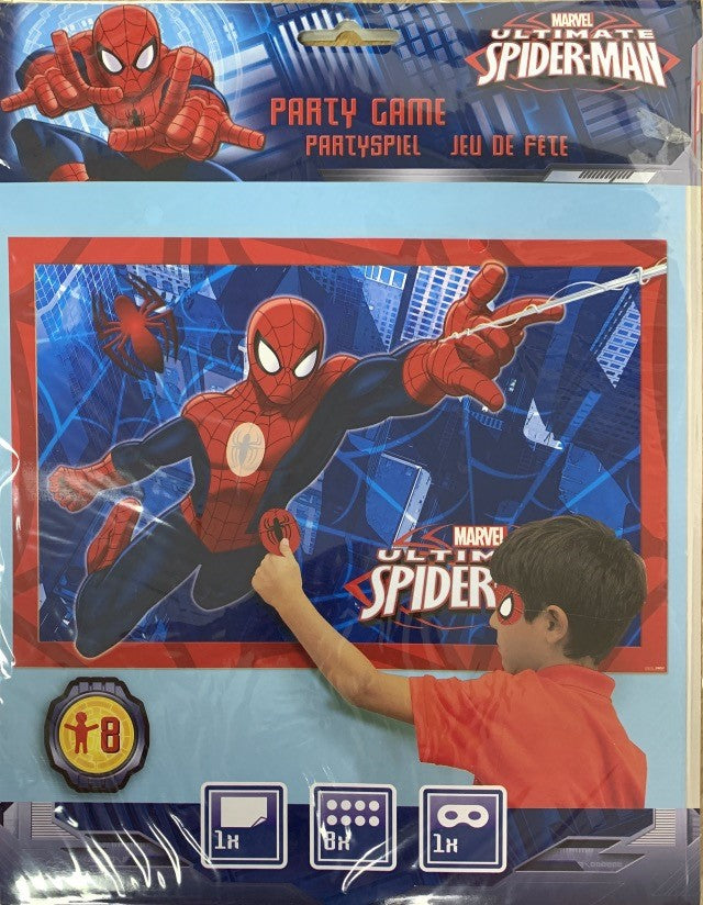 Marvel Ultimate Spider-Man Party Game – Fun Activity with Poster, Stic ...