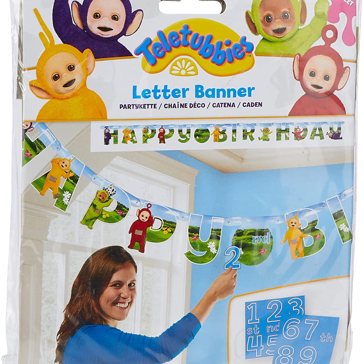 Teletubbies "Add an Age" Birthday Banner – 1.7m for Parties – Latifs