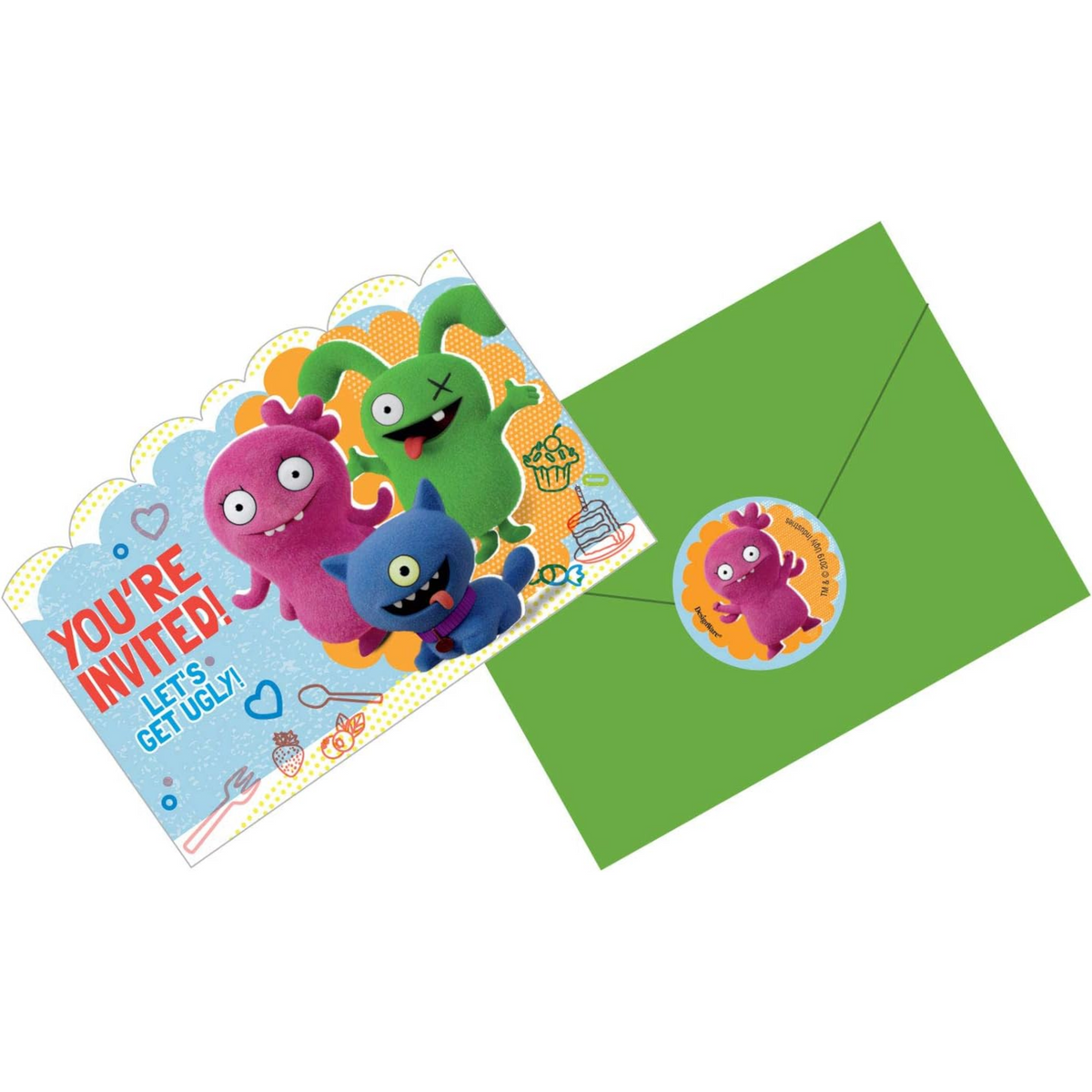 Ugly Dolls Movie Postcard Invitation 8 Pack – Latifs