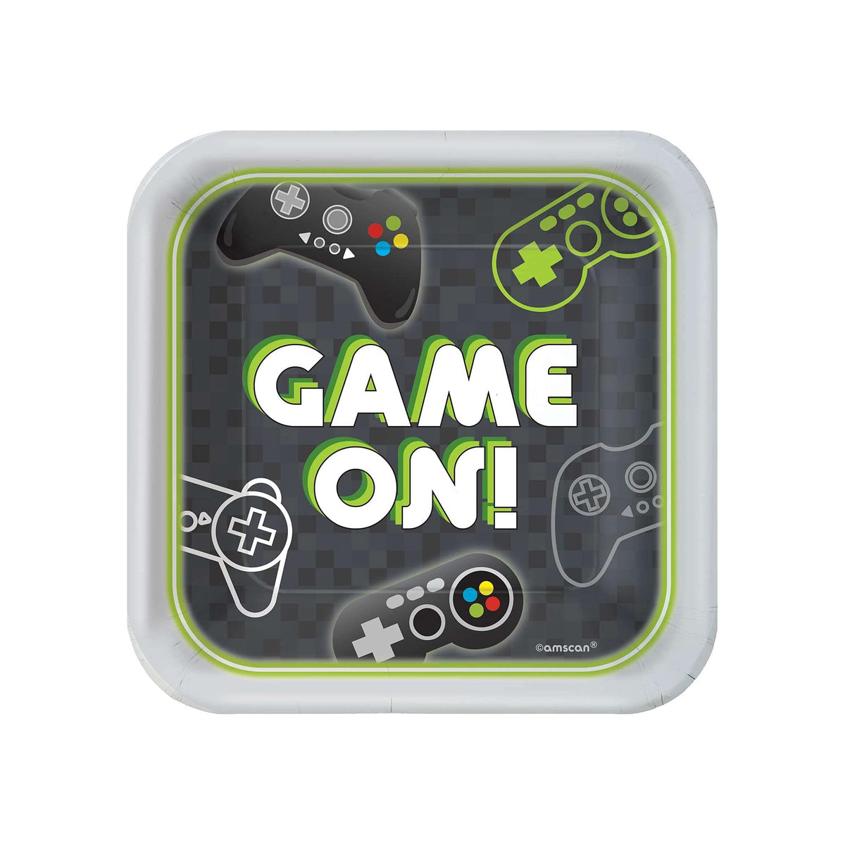 Level Up 'Game On!' Paper Plate 8 Pack – Latifs