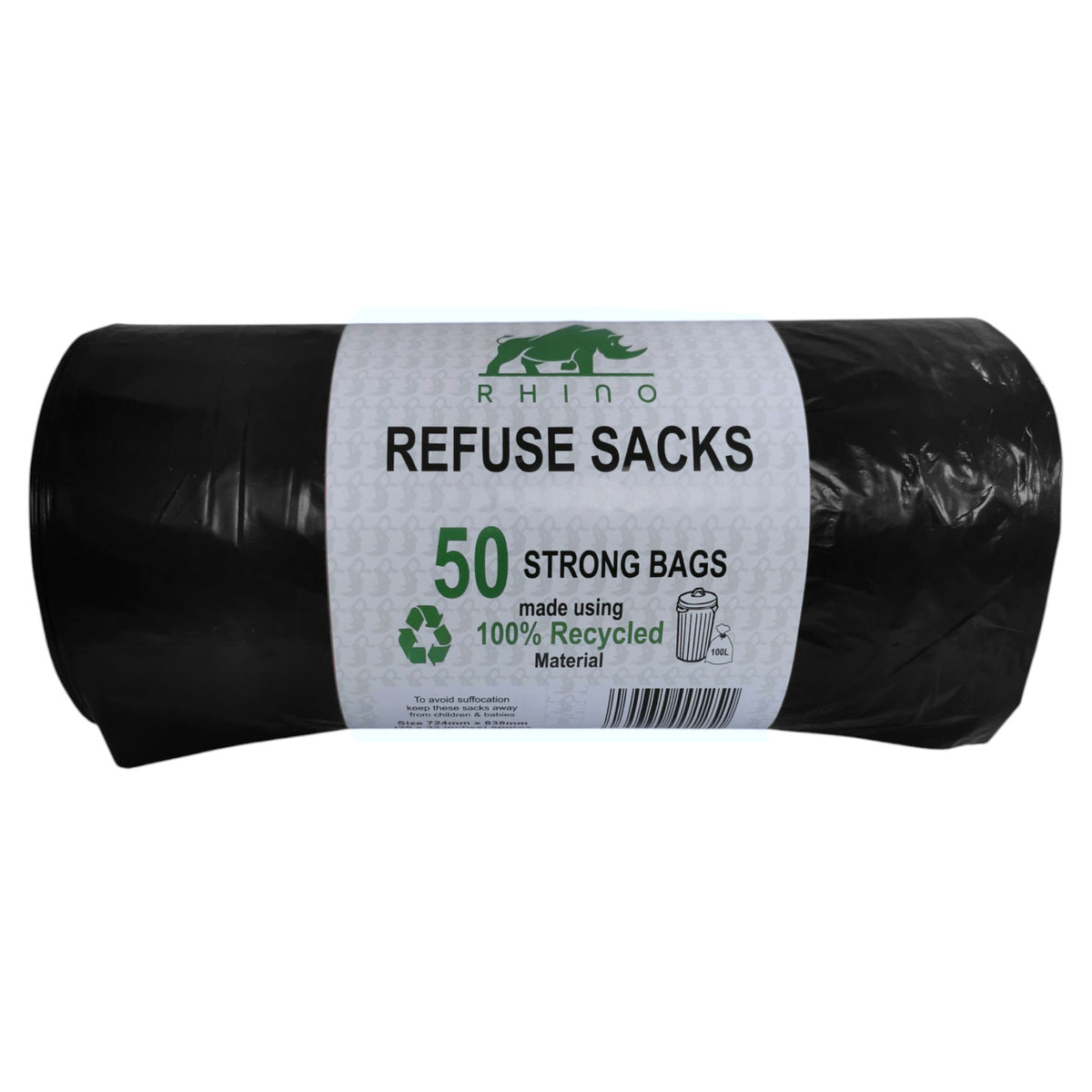 Rhino Refuse Sacks 50 Strong Bags 29x33inches – Latifs