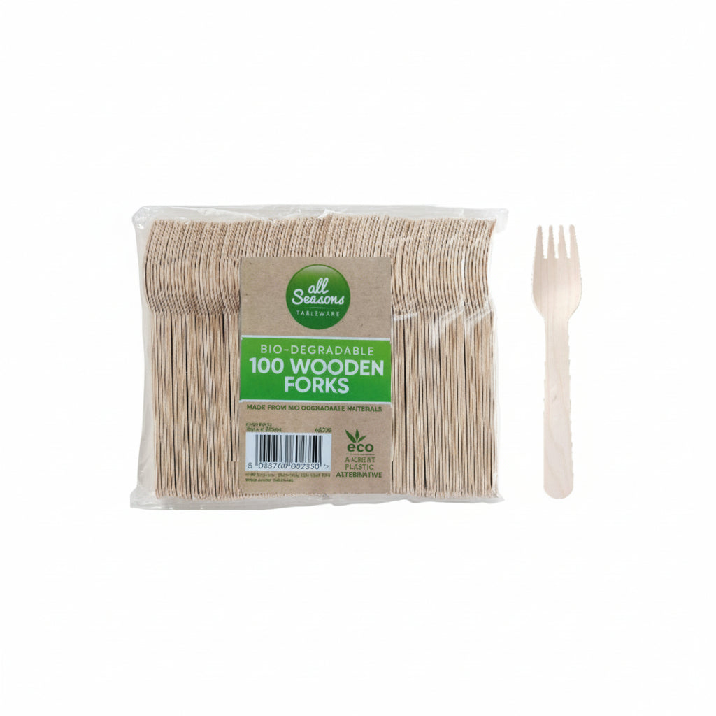 Wooden Forks 100 Pack – Latifs
