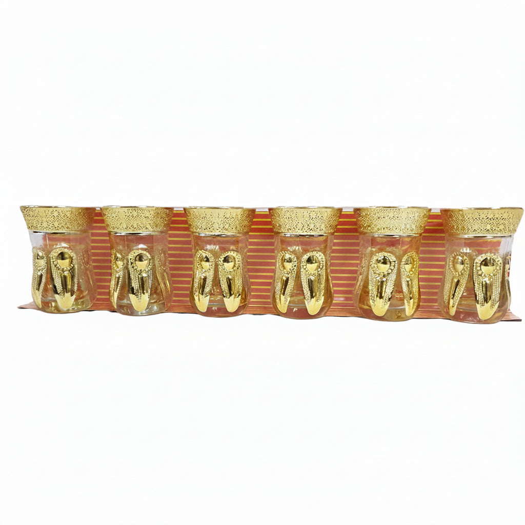 Gold Coffee Cup Set 6pcs – Latifs