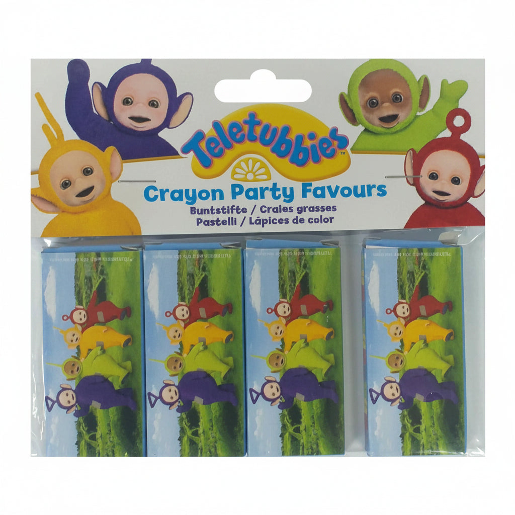 Teletubbies Crayon Party Favours 4 Pack for Kids Parties – Lot Less Monster