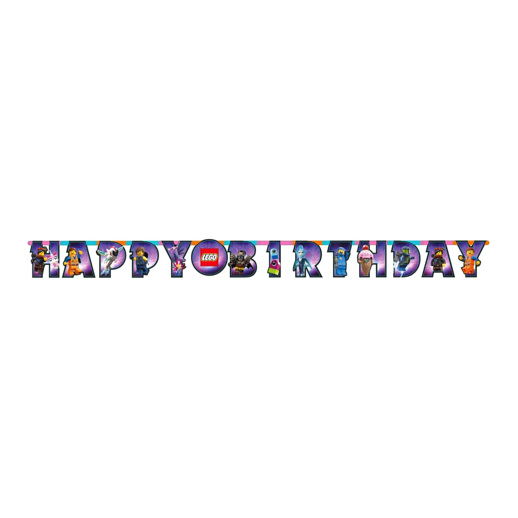 Lego Happy Birthday Letter Banner – Lot Less Monster
