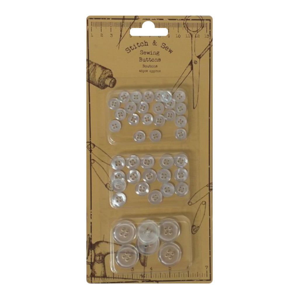 Stitch & Sew Buttons 48 Pieces – M. Latif & Sons